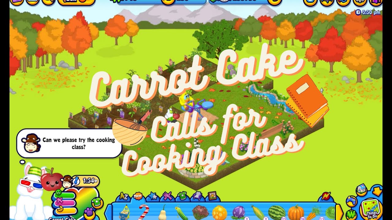 Carrot Cake Calls for Cooking Class! | Webkinz - YouTube
