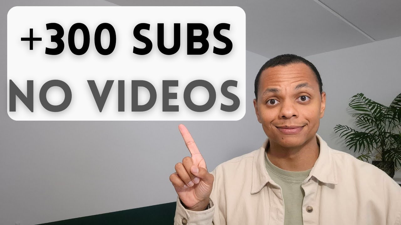 How I Got 300 New Subscribers Without Posting Videos! - YouTube
