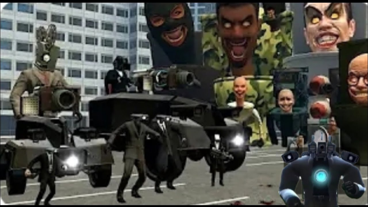 GIANT MECHA CAMERAMAN VS SKIBIDI TOILET AND SIREN MAN MECHA BOSS, NEW ...