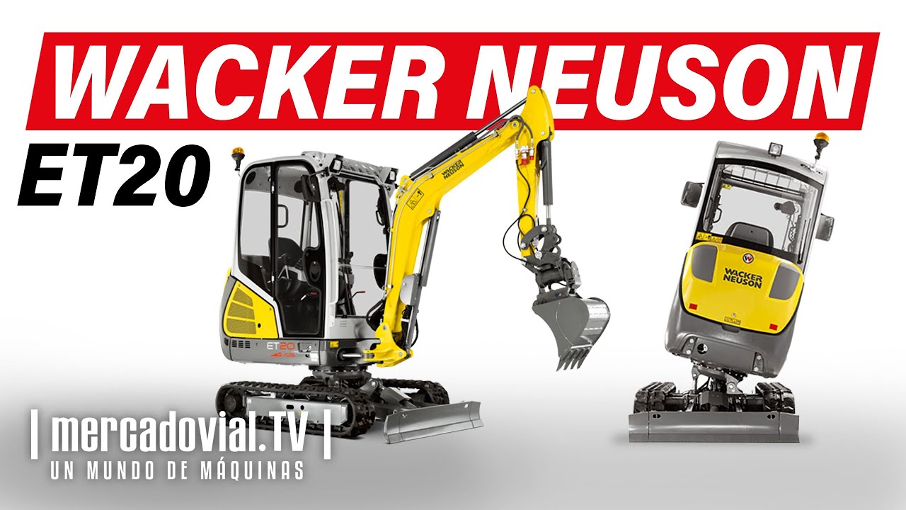 Miniexcavadoras Wacker Neuson ET20 - 2 tns - Ventajas - Versatilidad ...