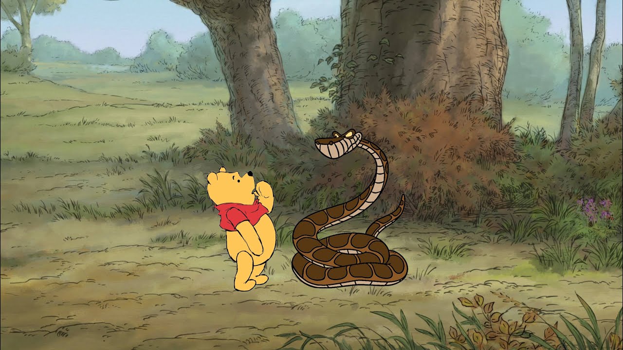 Winnie the Pooh encounters Kaa - YouTube