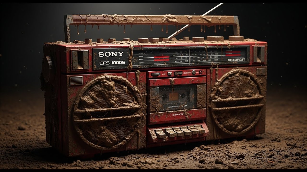 Unbelievable Restoration of Red Sony CFS-1000S Found in a River | From ...