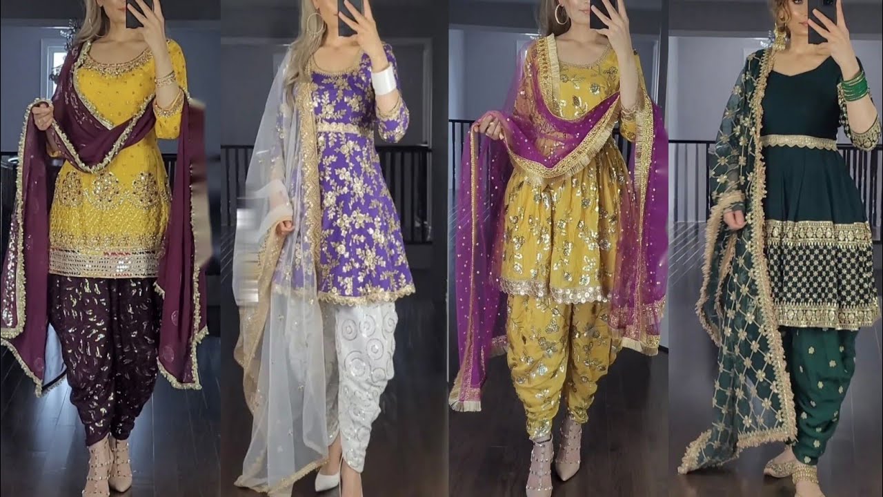 New model dhoti salwar design ll kurti with dhoti salwar design ll ...