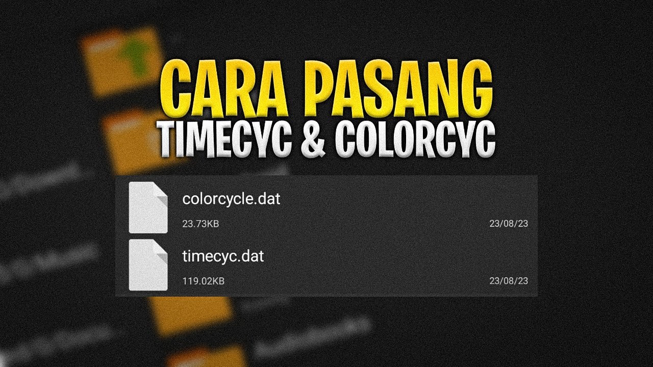 Cara Singkat Pasang Colorcyc & Timecyc - Gta Sa Android - YouTube