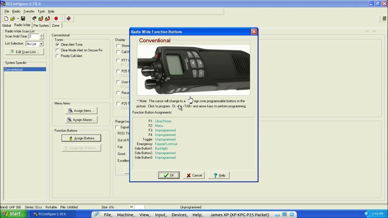 EF Johnson 5100ES Basic Programming - YouTube