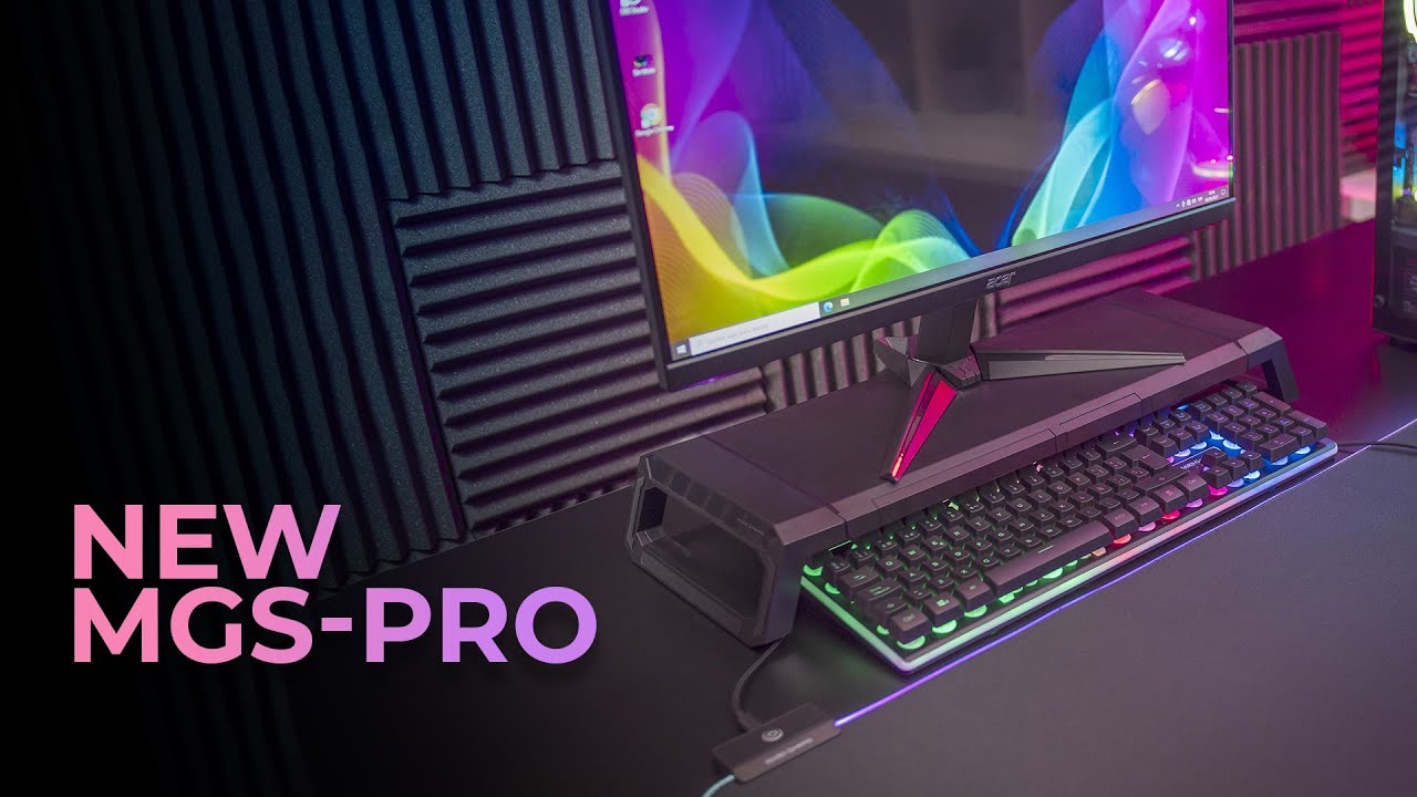 Ergonomic Monitor Stand MGS-PRO | Mars Gaming - YouTube