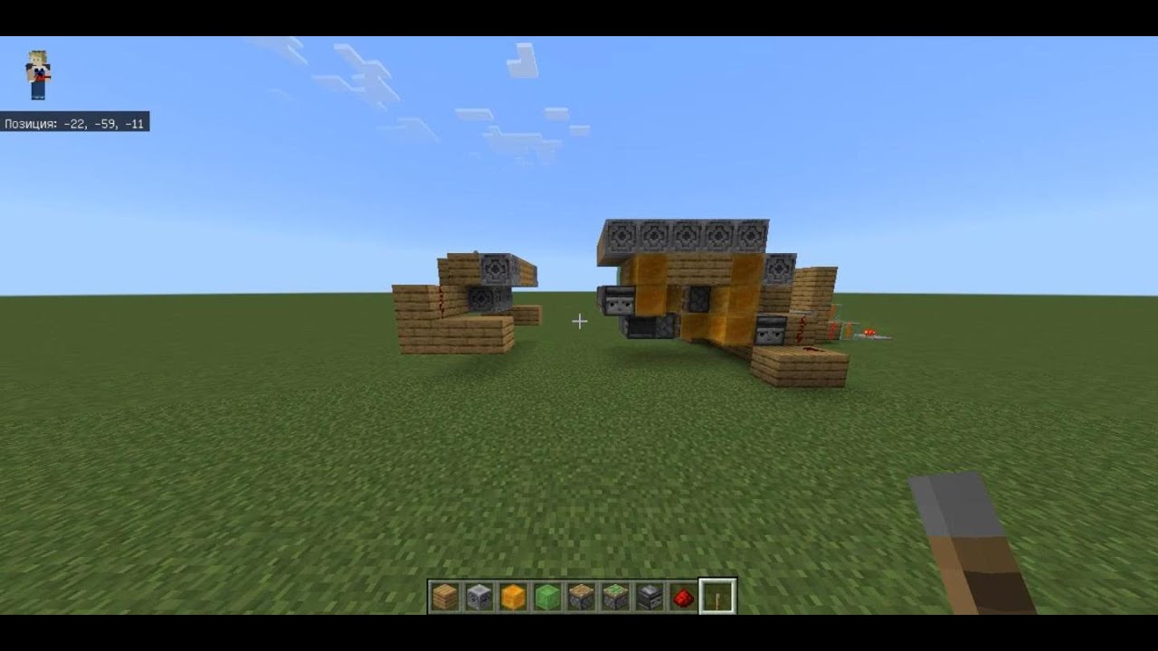 выдвижной мост в майнкрафт бедрок (бе, пе) | retractable bridge in ...