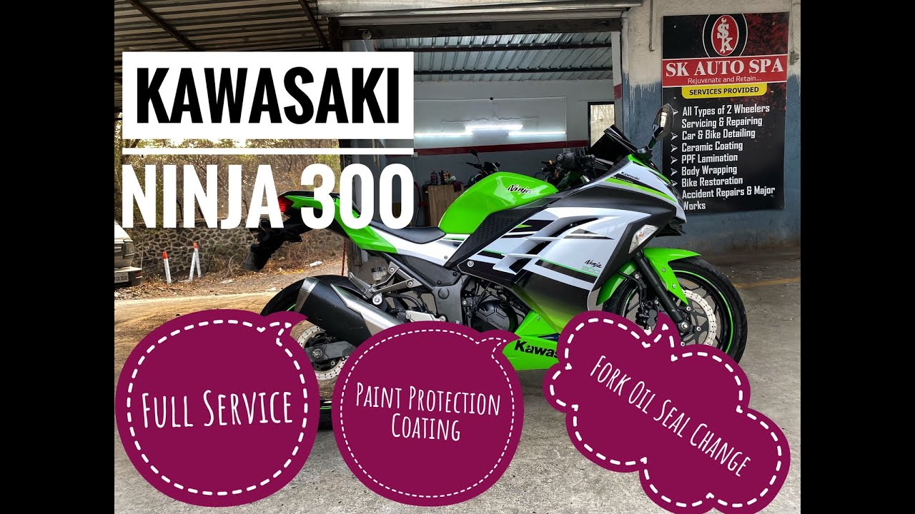 Kawasaki Ninja 300 Fork Oil Seal Change | Full Servicing | Maintenance ...