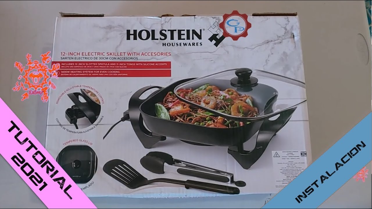 Sartén Eléctrico Holstein (hh-09198004b) 🎁 UNBOXING 🎁 📺 ElGaryMX 📺 ...