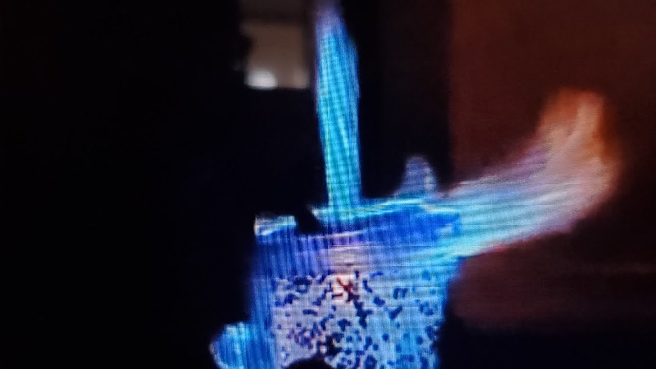 Cool fire experiment. - YouTube