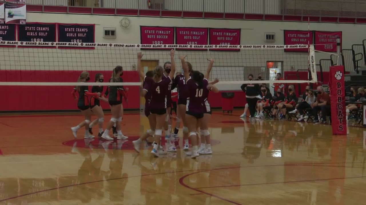 Volleyball Highlights Davison vs Grand Blanc 11-4-20 - YouTube