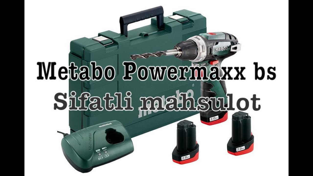 Metabo Power Maxx Bs - YouTube
