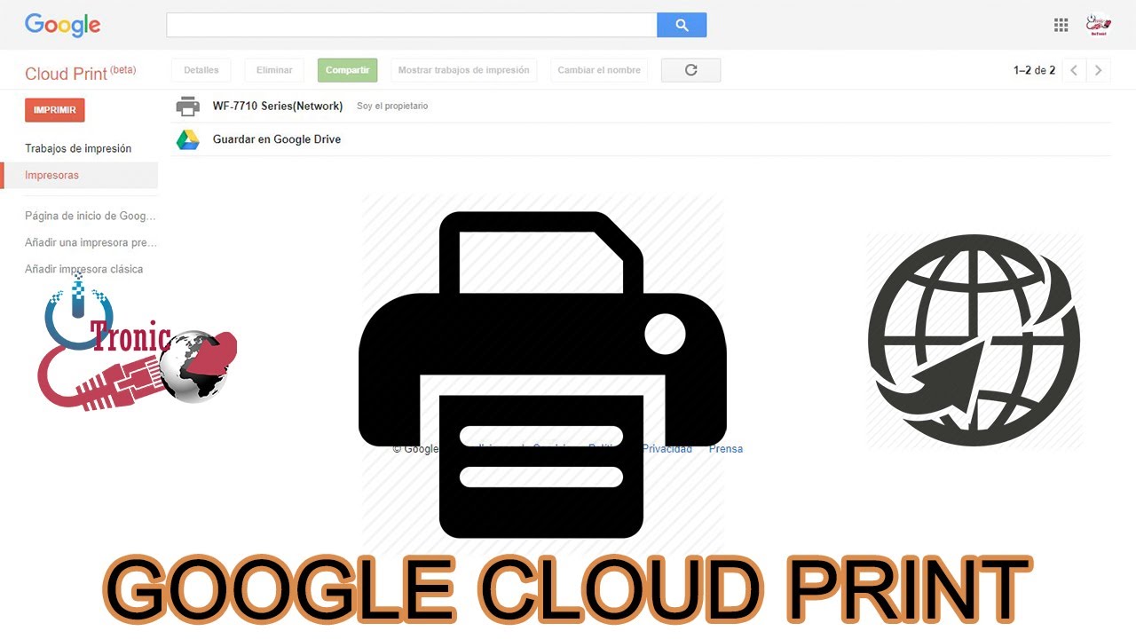 Cómo compartir impresoras con Google Cloud Printer para imprimir desde cualquier lugar - YouTube