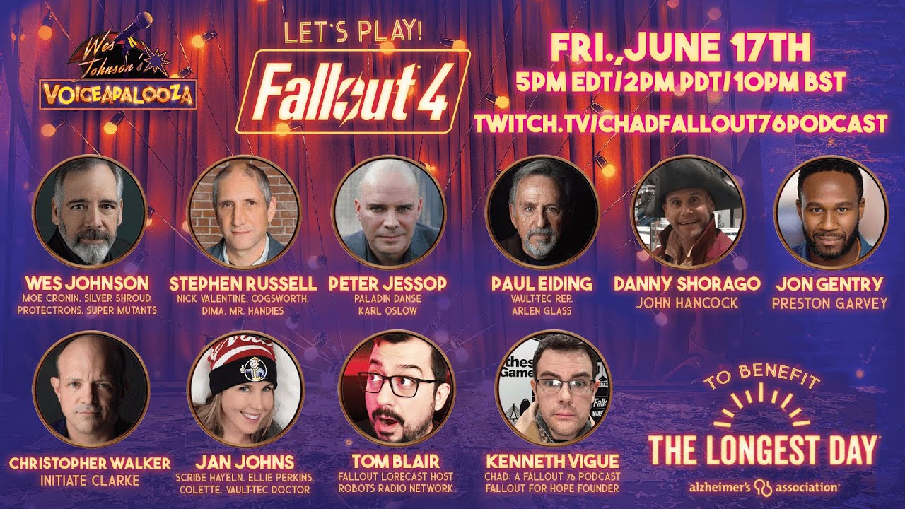 Fallout 4 Cast Reunion ~ Wes Johnson, Stephen Russell, Paul Eiding ...