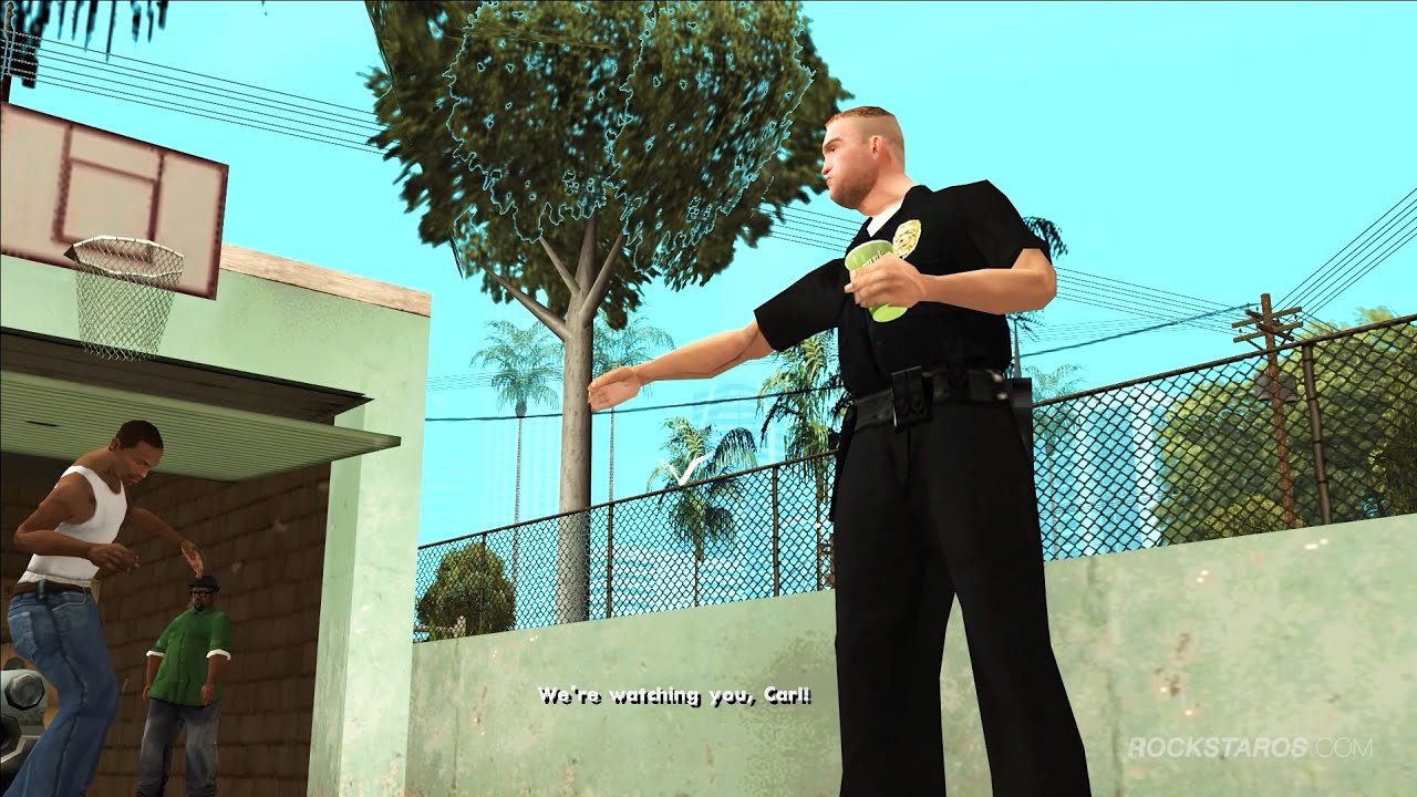Officer Pulaski throws his cigar at CJ scene - GTA San Andreas - YouTube