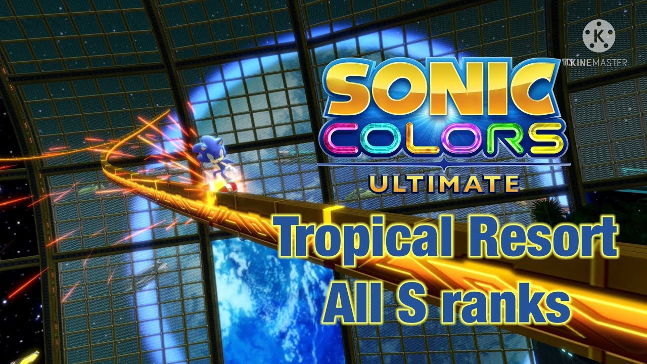 Sonic Colors Ultimate: Tropical Resort-All Red Rings and S Ranks - YouTube