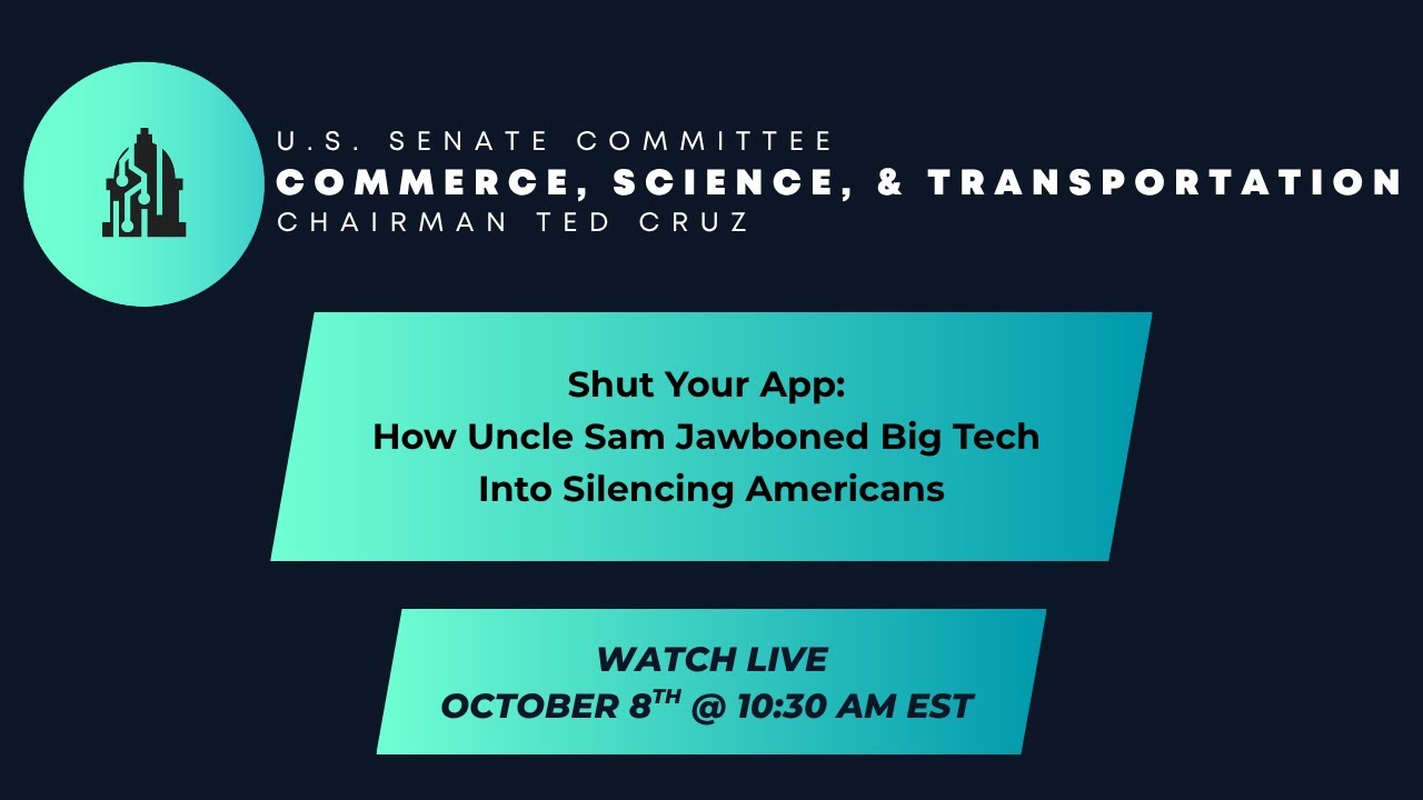 Shut Your App: How Uncle Sam Jawboned Big Tech Into Silencing Americans ...