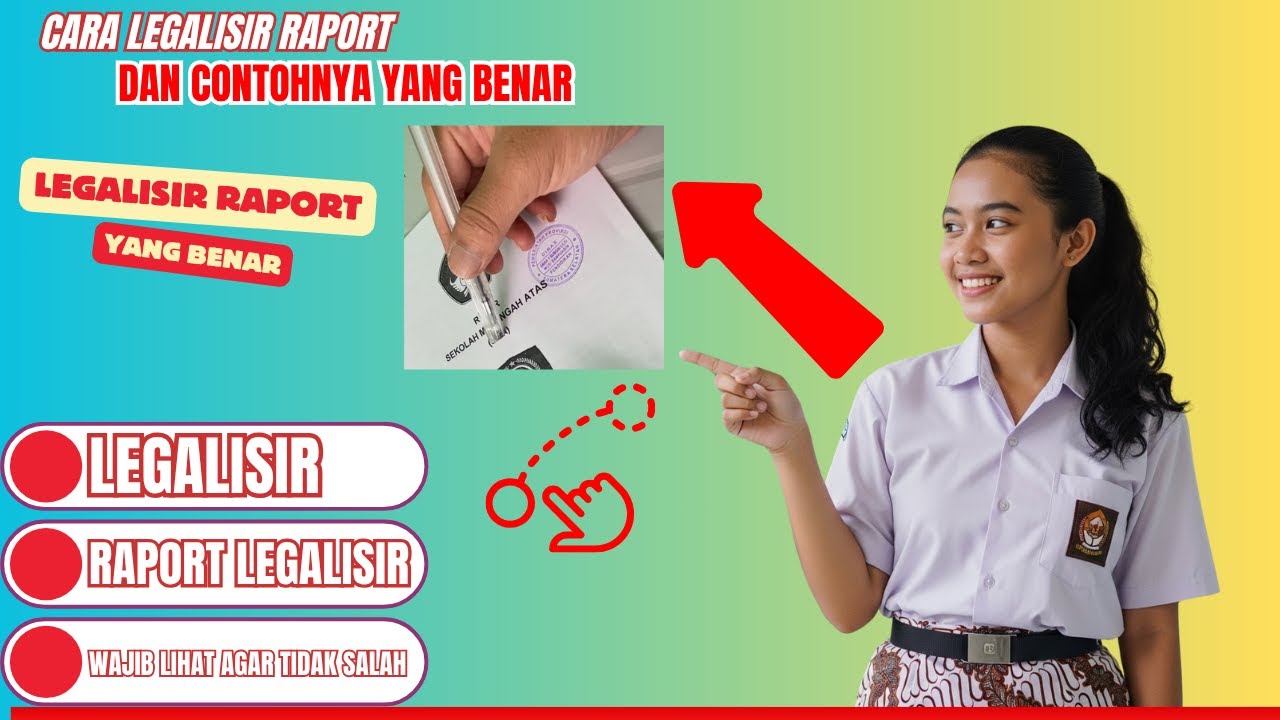Cara Legalisir Raport dan Contohnya - YouTube
