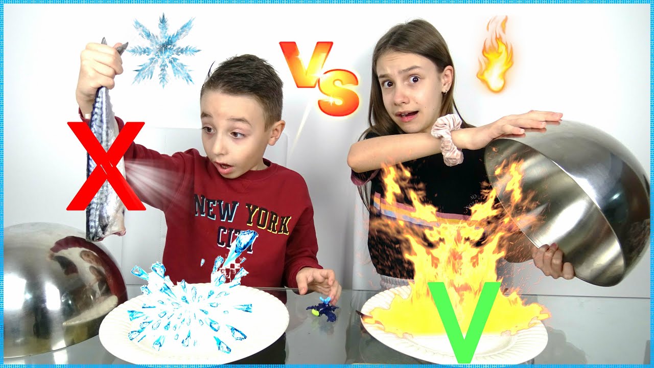 ΖΕΣΤΌ VS ΠΑΓΩΜΈΝΟ ΦΑΓΗΤΌ Switch Up Challenge @FamilyBoxGr | Princess ...