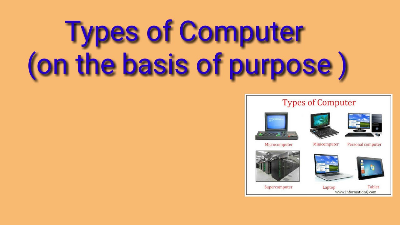 Class 11 || Types of Computer (on the basis of purpose)#5 - YouTube