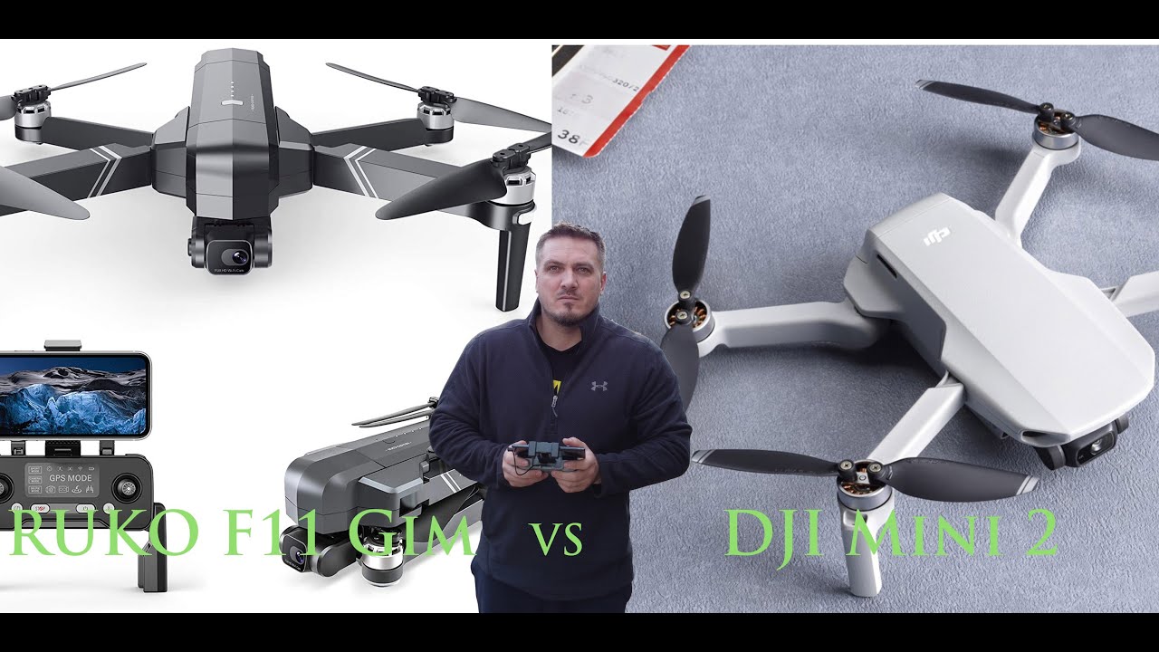 Ruko F11 GIM VS DJI Mini 2 night flight - YouTube