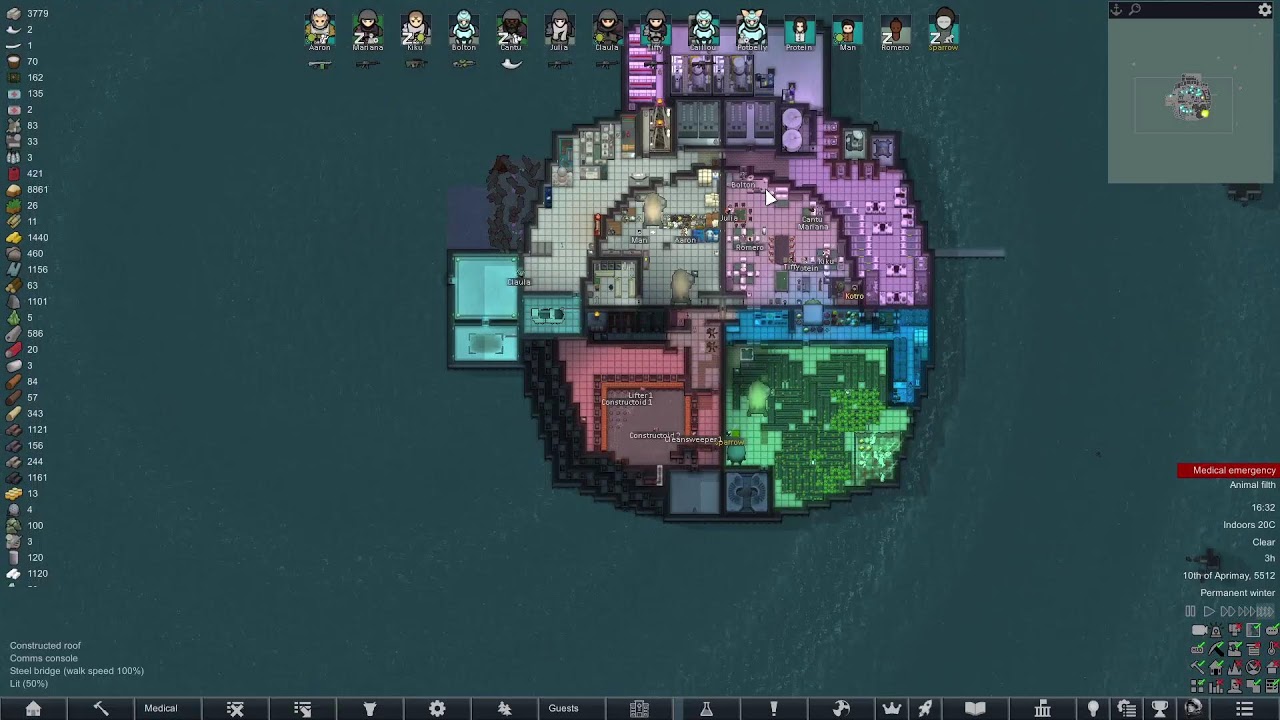 Rimworld Sea Ice Water Map - YouTube