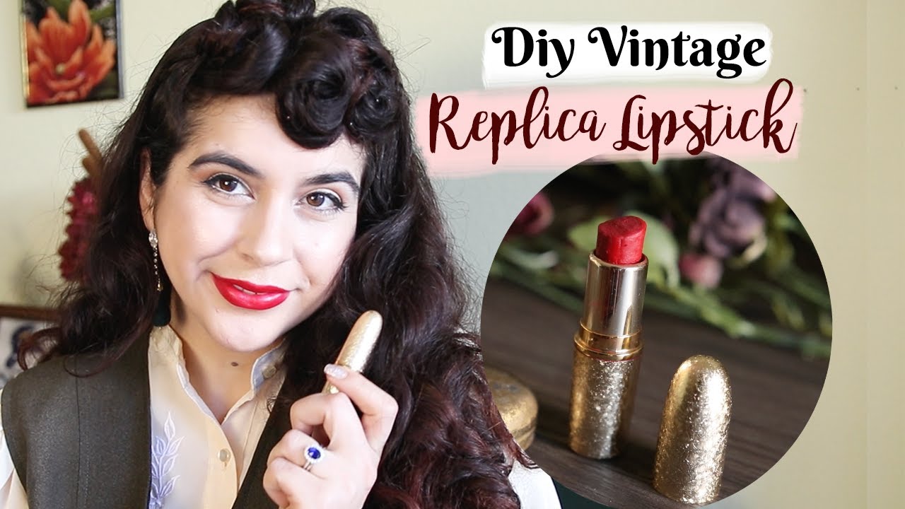 Making My Own Vintage Lipstick| DIY Vintage Replica Lipstick💄 - YouTube