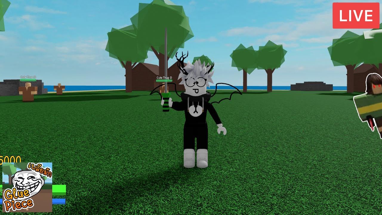 Roblox EP.68 - สตรีมสด Glue Piece (กาวพีช) ทำผลตื่น แจกผล ตีบอส ฟาร์ม ...