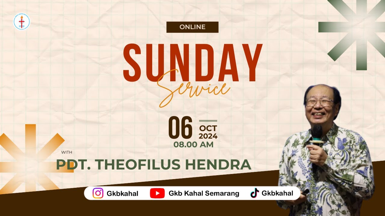 Ibadah Minggu, 6 Oktober 2024 - Pdt. Theofilus Hendra - YouTube