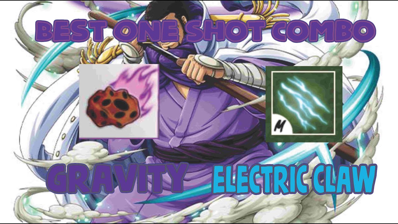 One Shot Combo Gravity Rework + Electric Claw | Blox Fruits - YouTube