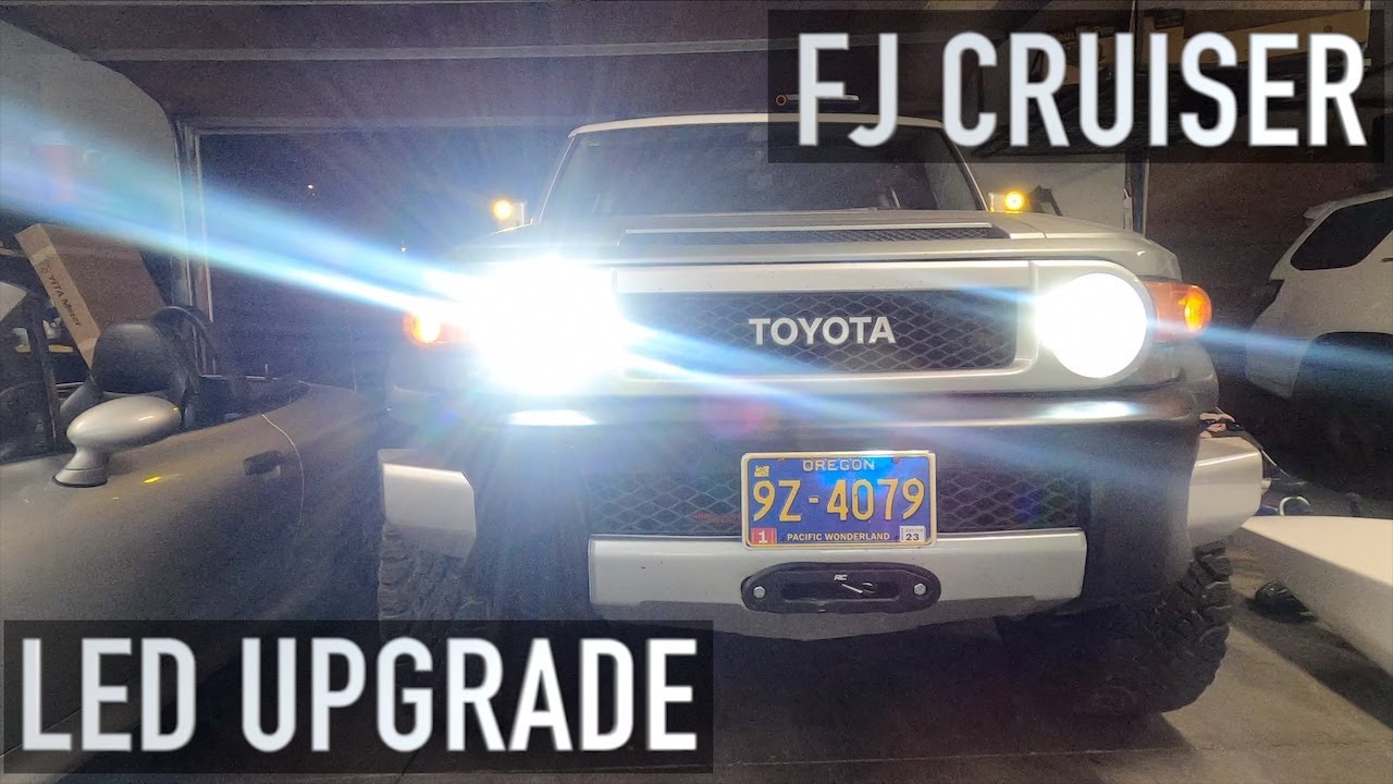 Easy FJ Cruiser LED Headlight Upgrade - YouTube