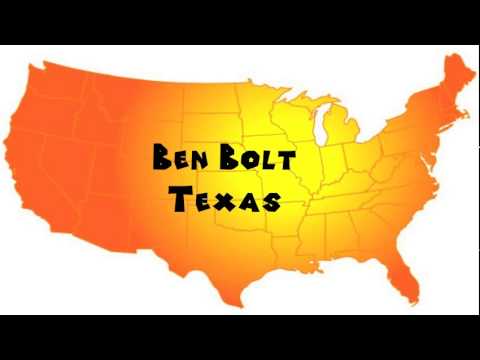 How to Say or Pronounce USA Cities — Ben Bolt, Texas - YouTube