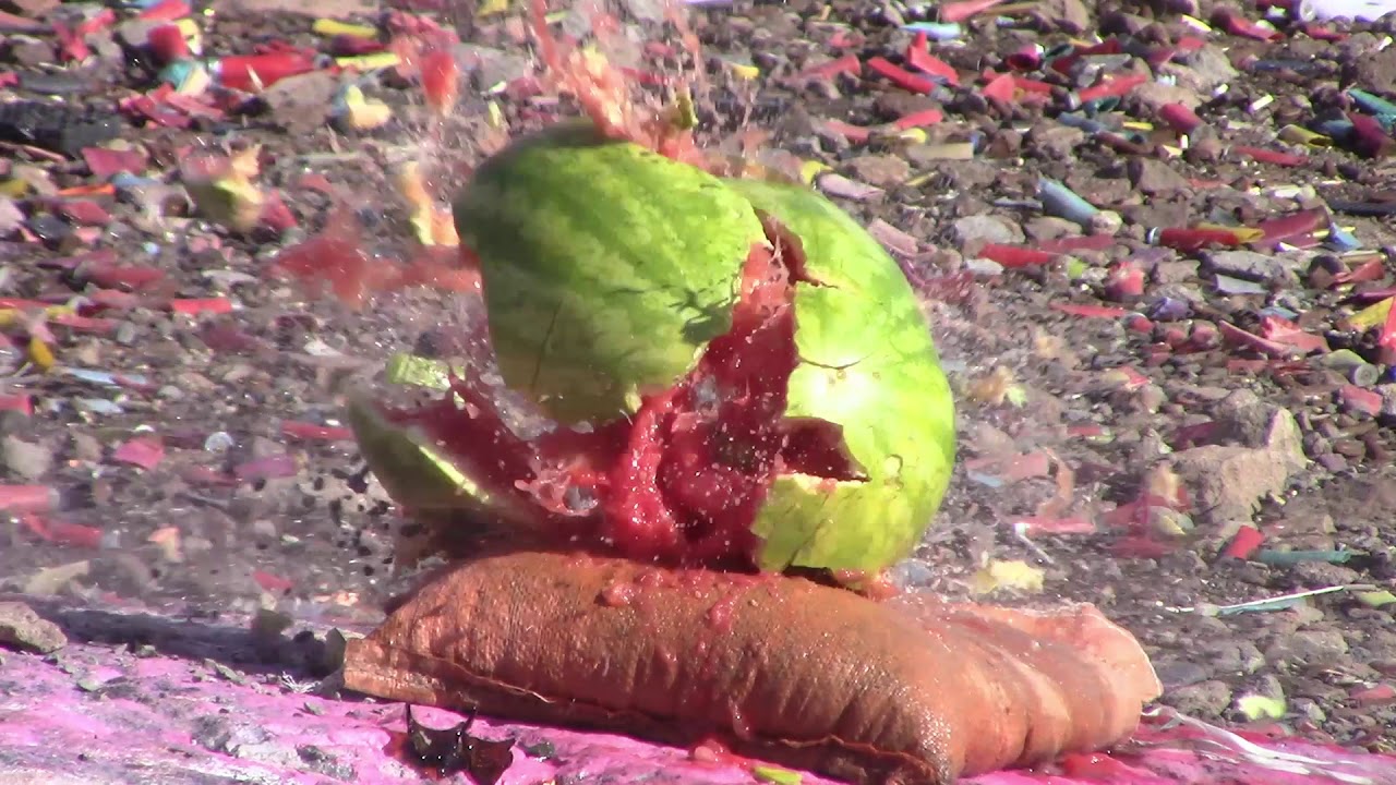 Watermelon Explodes - Melon vs Rifle - YouTube