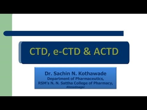 CTD, e-CTD & ASEAN CTD #pharmacystudent @sachinkothawadespharmachannel ...