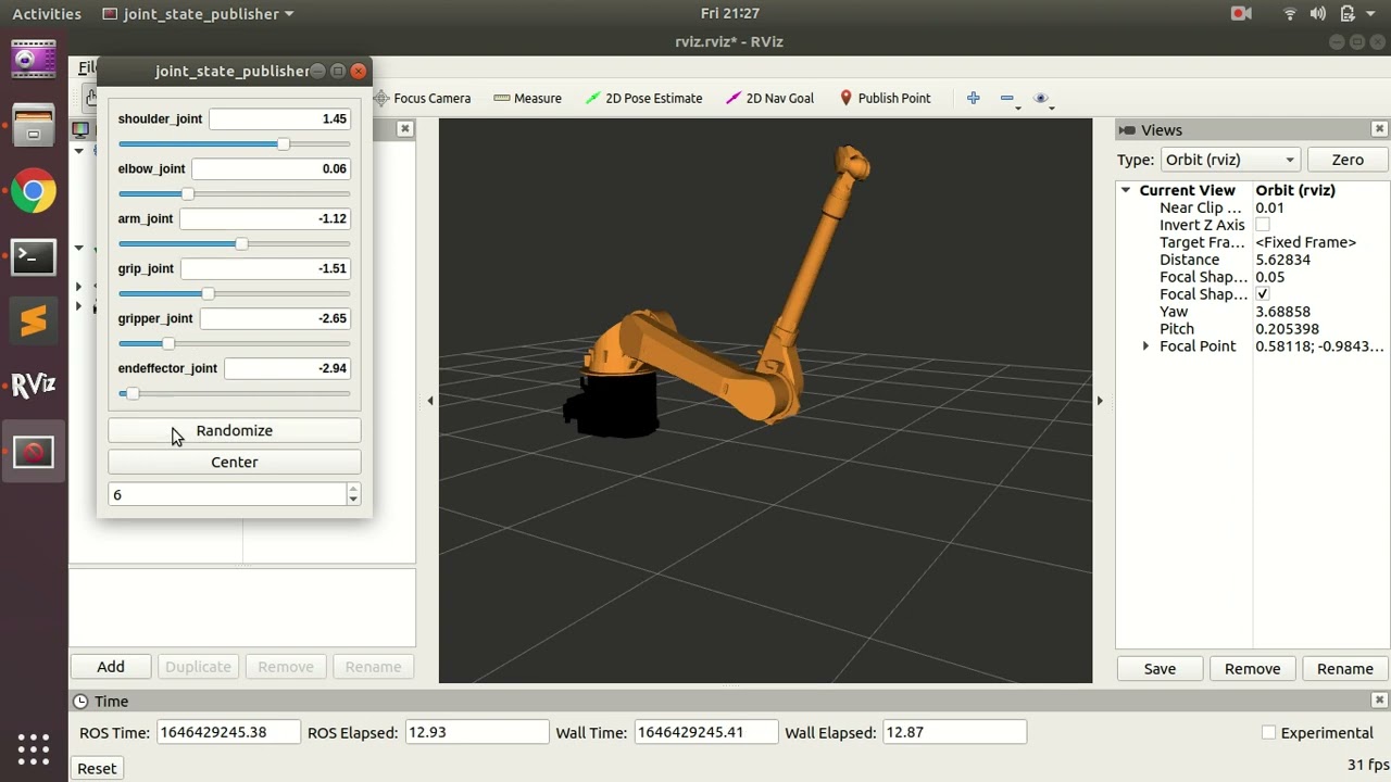 KUKA robotic arm in Gazebo Simulator - YouTube
