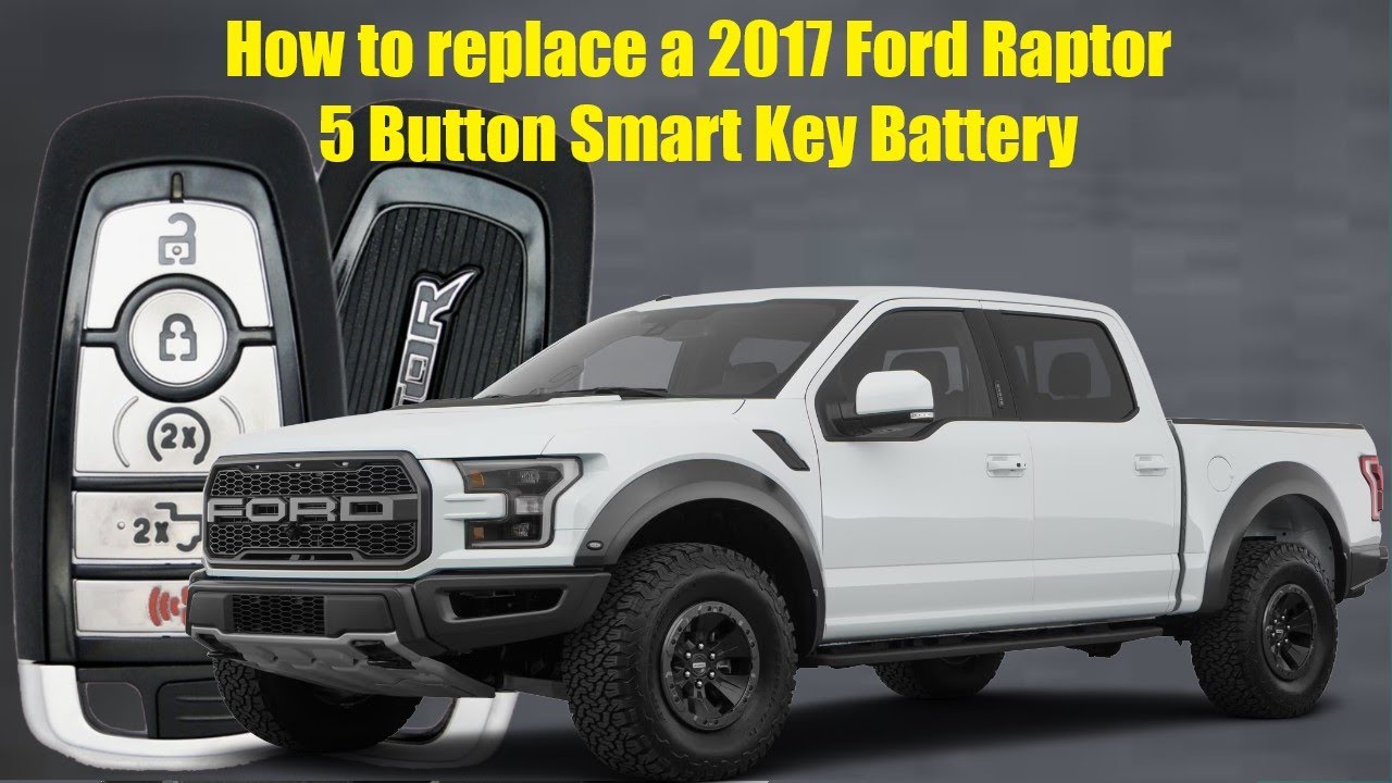 How to replace a 2017 Ford Raptor 5 Button Smart Key Remote Battery ...