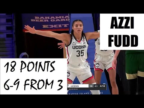 Azzi Fudd Hits 6 THREES, Scores 18 Points In #2 UConn Huskies Women's ...