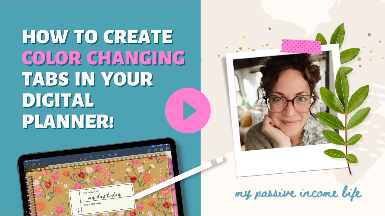 How to Create Color Changing Tabs in Your Digital Planner | Digital ...