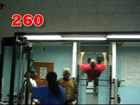 260 POUND MAN DOES PULLUPS ON WALL - YouTube