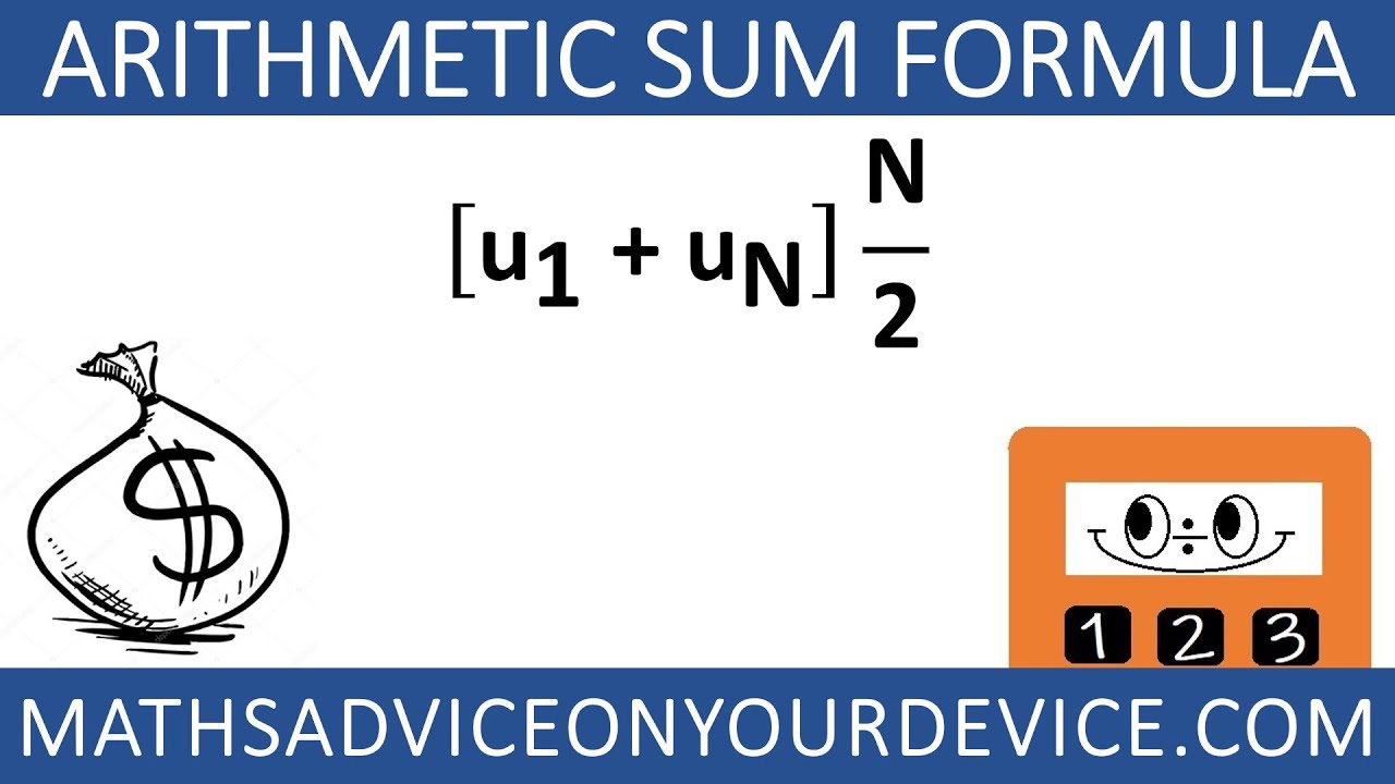 ARITHMETIC SERIES SUM (Ep.1 of 3)📱 www.mathsadviceonyourdevice.com ...