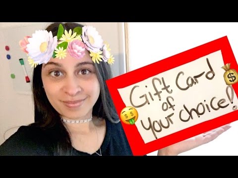 Free Gift Cards Giveaway! You choose! - YouTube