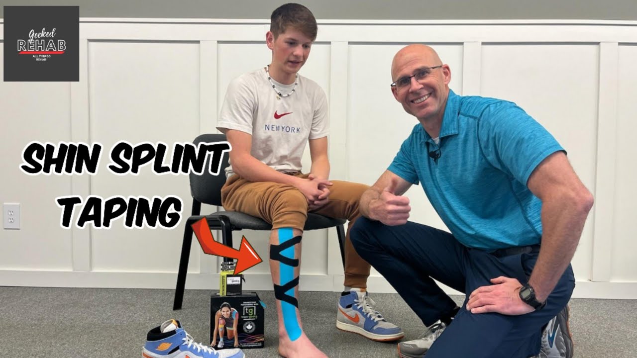 Eliminate Leg Pain With This Kinesiology Taping Method for Shin Splints ...