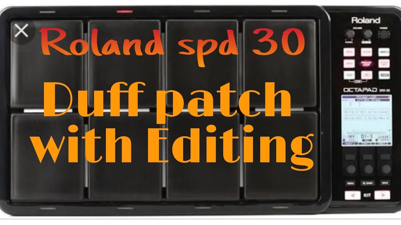 Daff patch octapad spd-30 with editing - YouTube
