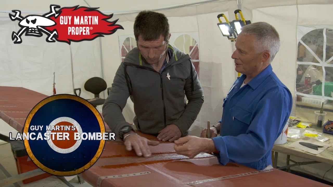 Guy Amazed by the painstaking craft that goes into the Lancaster Bomber ...