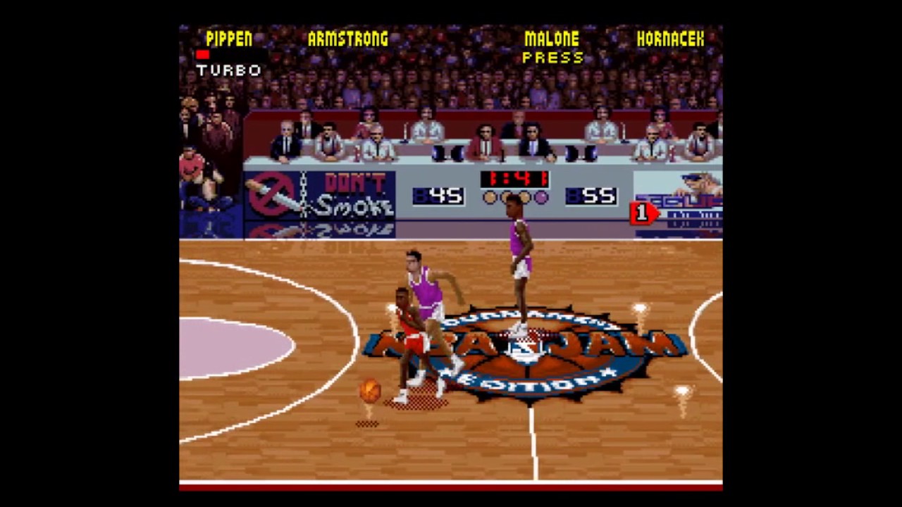 nba jam tournament edition snes gameplay - YouTube