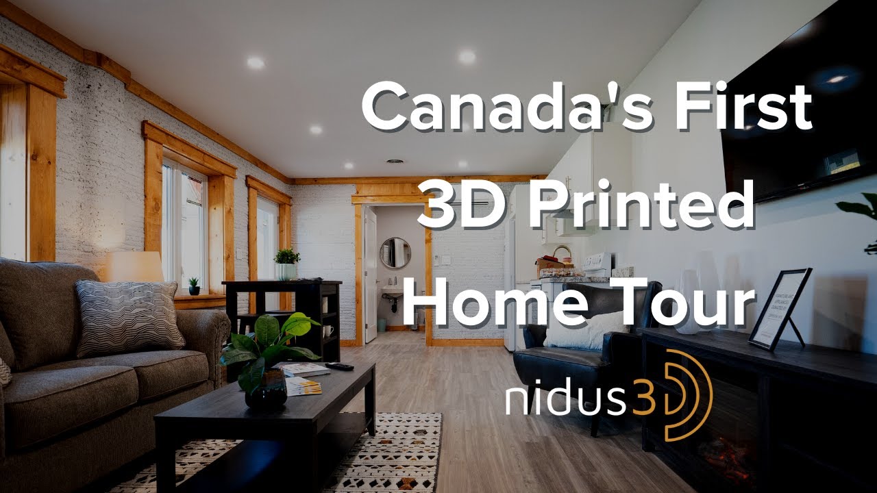 Canada's First 3D Concrete Printed Home Tour by nidus3D - YouTube
