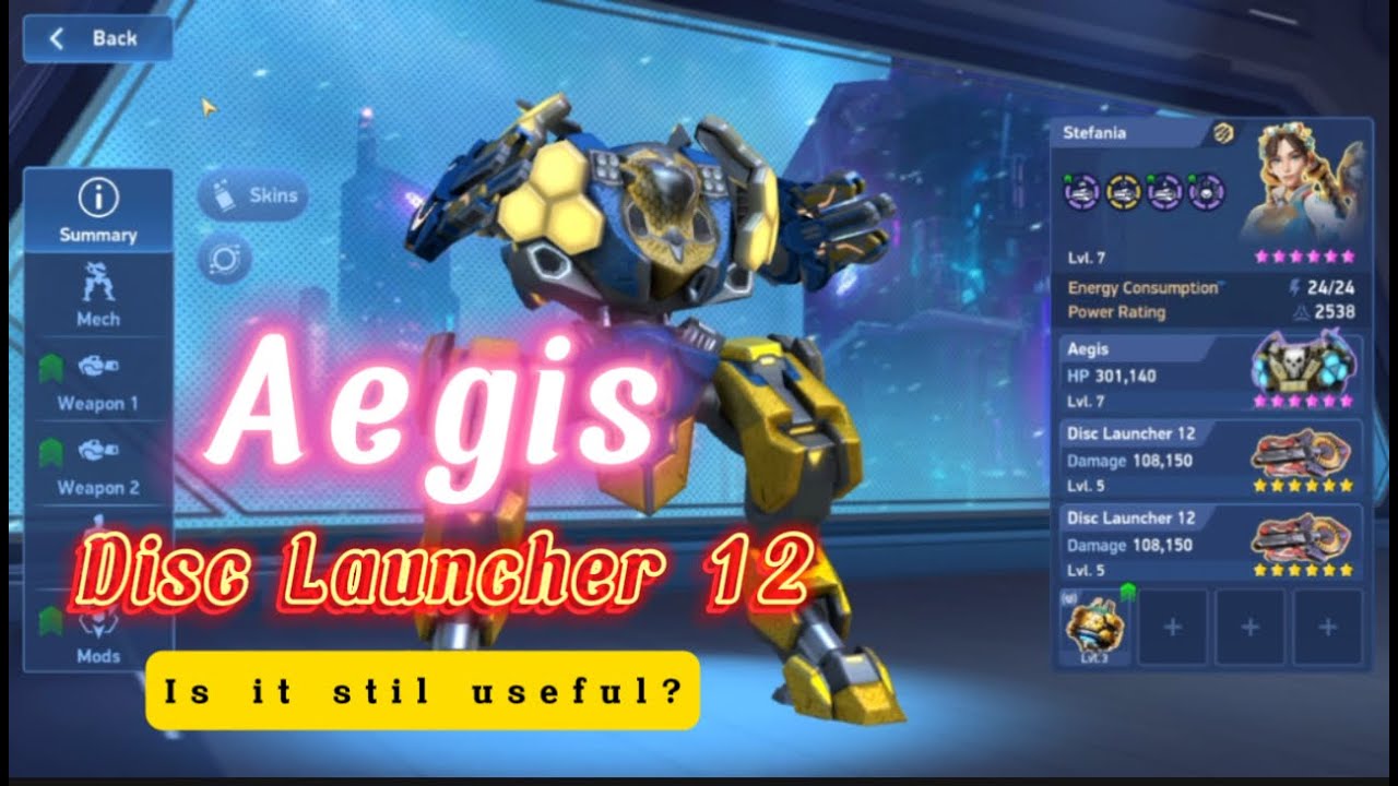 [ Mech Arena ] Aegis + Disc Launcher 12, is it still useful? - YouTube