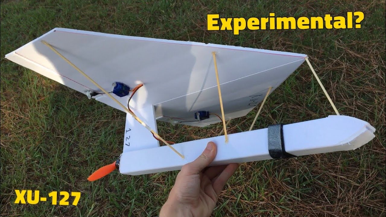 Homemade Experimental RC Plane (XU-127) - YouTube