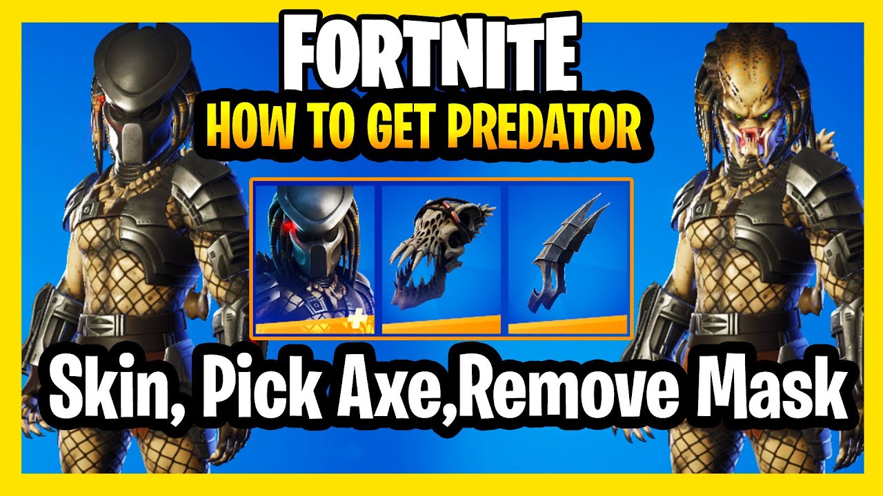 How to Get Fortnite Predator Skin, Pickaxe, Emote, Weapon Wrap ...