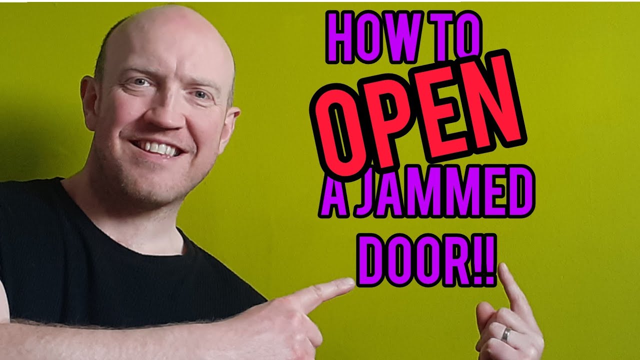 How to open a jammed door. Internal, inward opening, broken latch or ...